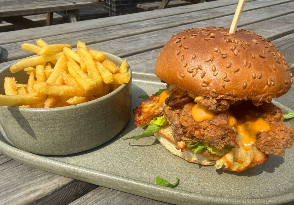 Chicken Burger beim Pump House – stonefield